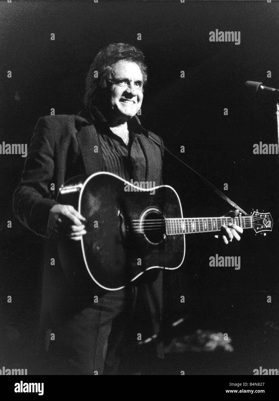 Johnny Cash Singer on stage at The Royal Albert Hall during a series of ...