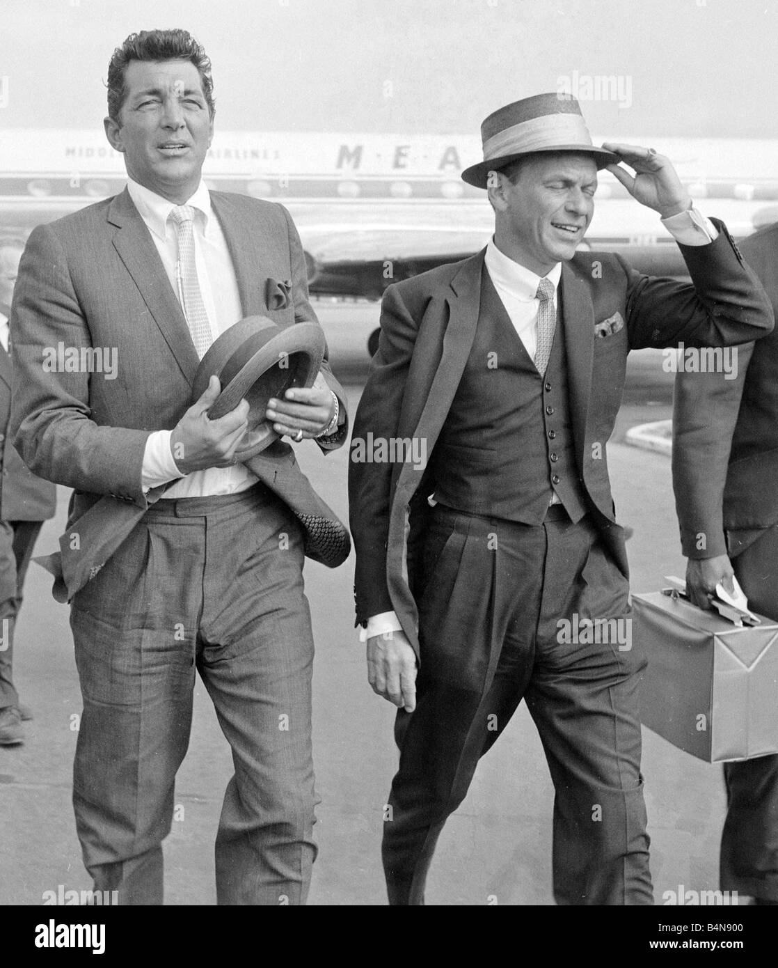 Frank Sinatra seen here arriving at Heathrow airport in the summer of ...