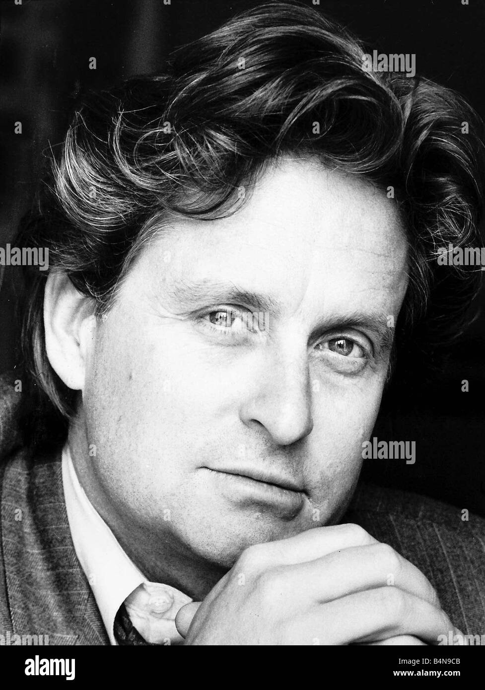 Michael Douglas Actor April 1986 Stock Photo - Alamy