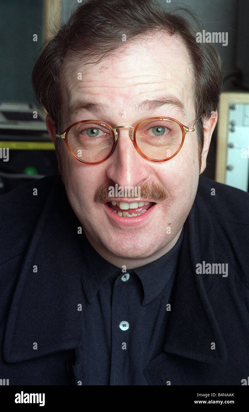 Steve Wright Disc Jockey DJ in recording studio 1994 Stock Photo - Alamy