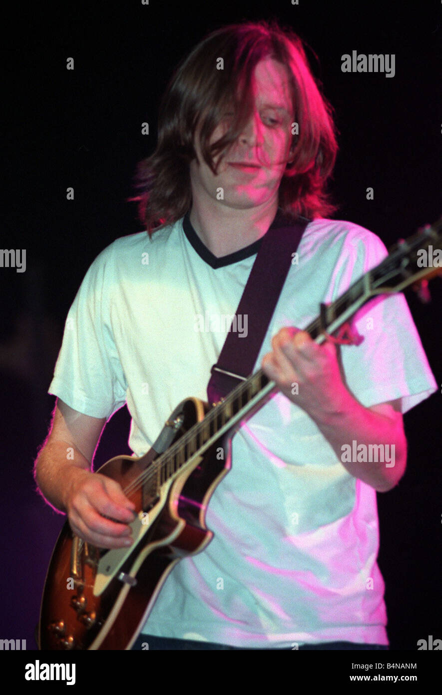 Norman Blake of Teenage Fanclub on stage August 2000 Stock Photo - Alamy