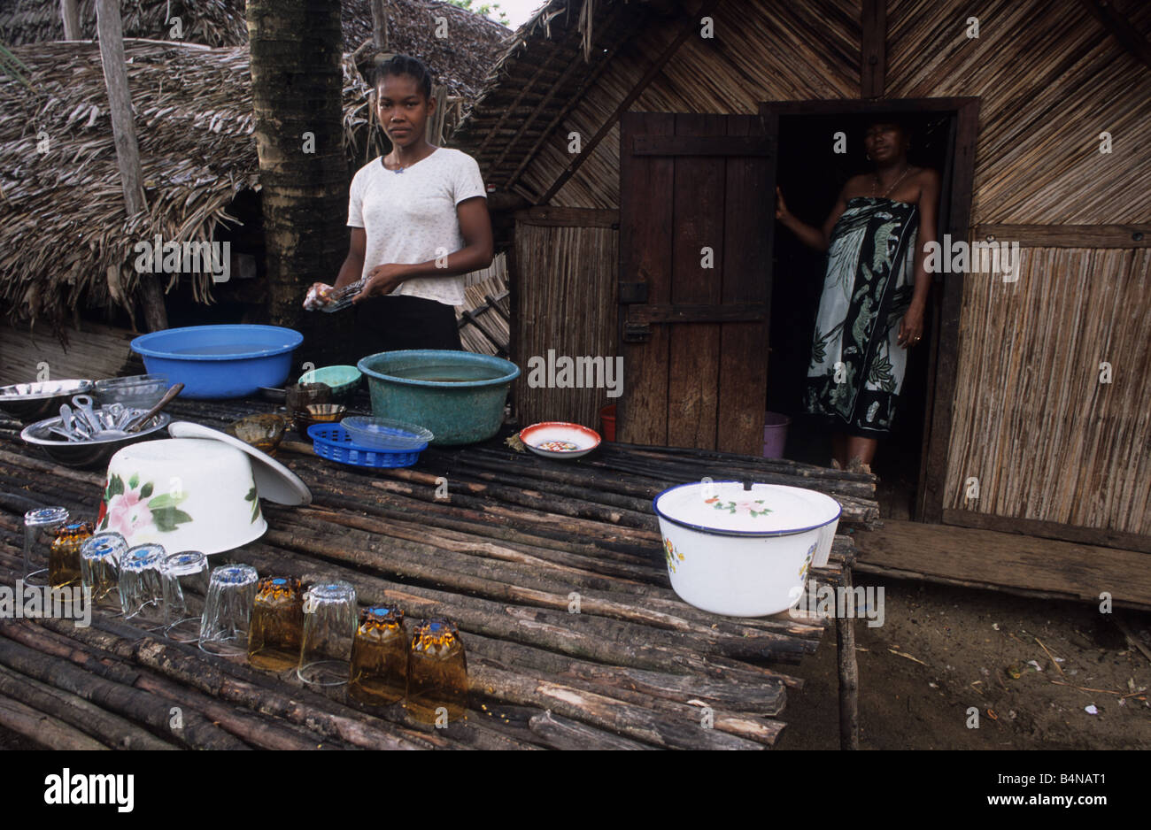 Place for doing washing up Stock Photo - Alamy