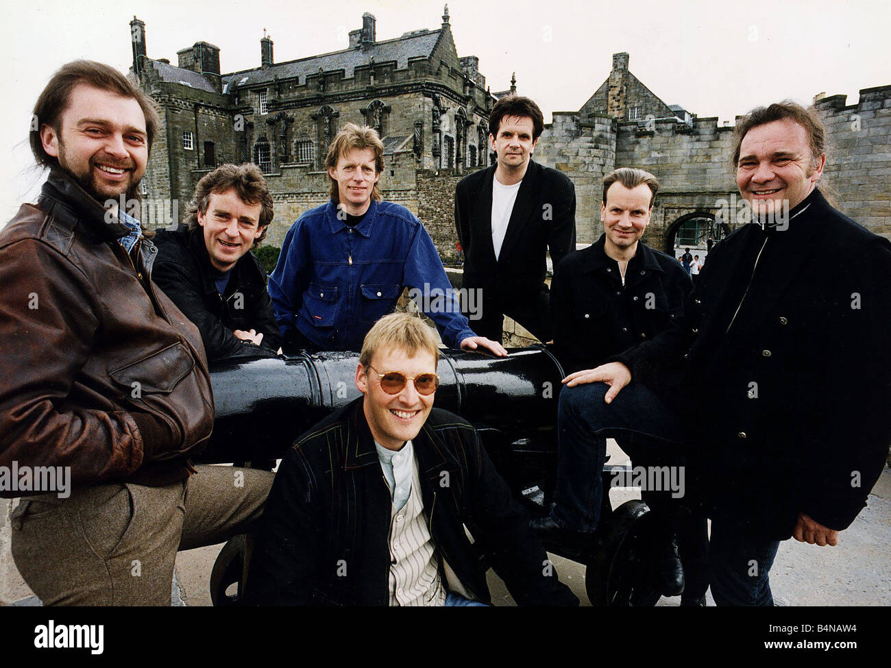 Runrig rock group with Barry Wright of Regular Music cannon at Stirling ...