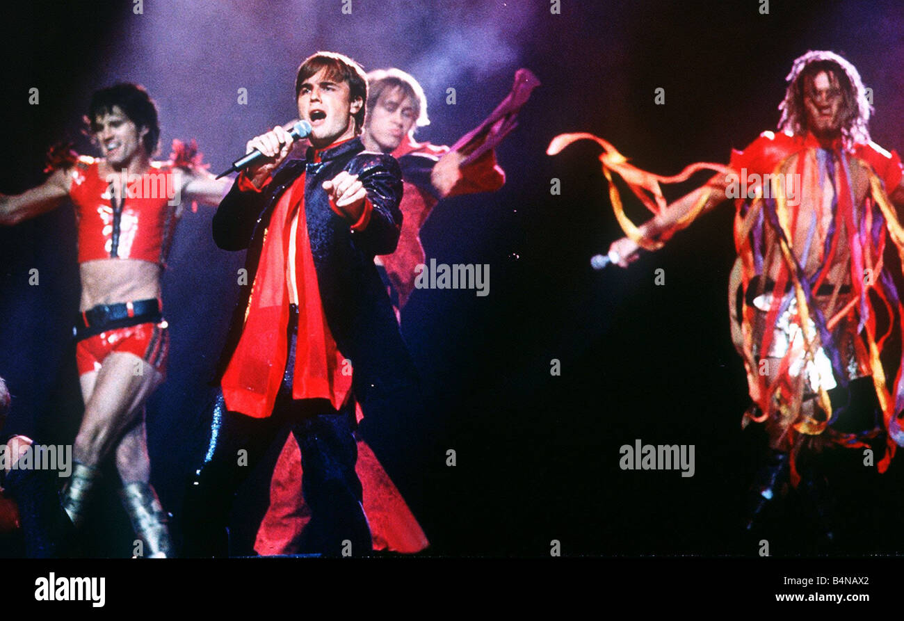 Gary Barlow Take That concert Manchester Arena circa 1994 Stock Photo - Alamy