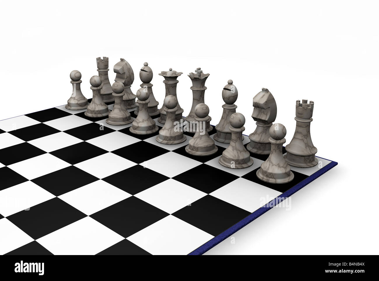 3D render of chess pieces Stock Photo - Alamy