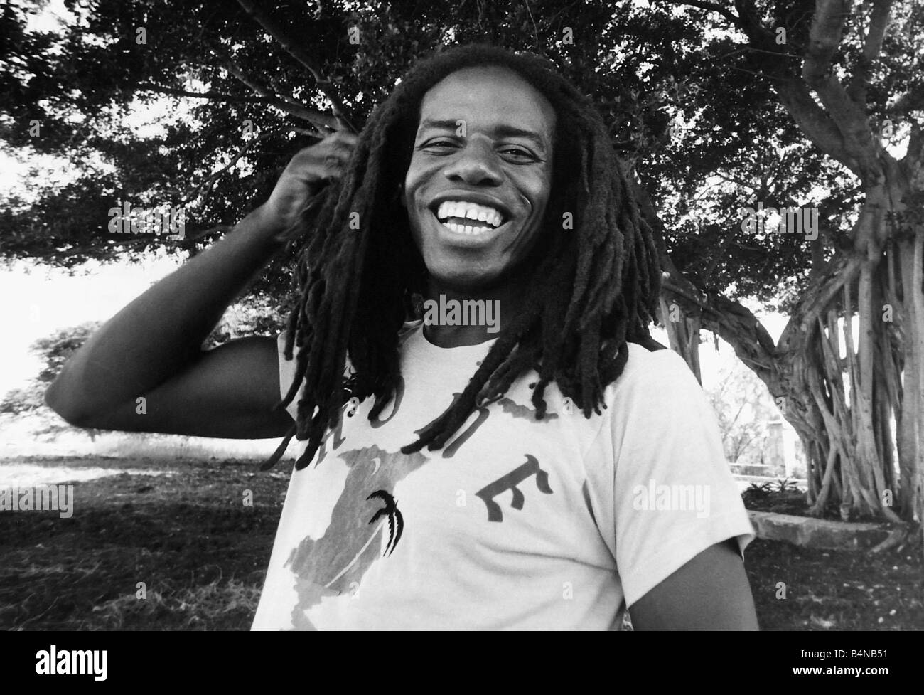 Eddie Grant Jamaician pop singer reggae 1982 Stock Photo - Alamy