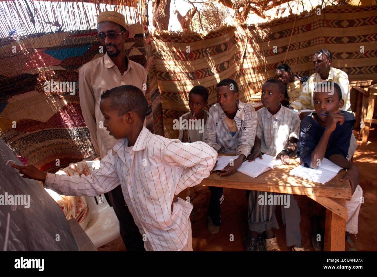 Class for children from the nomadic community in Somaliland, northern ...