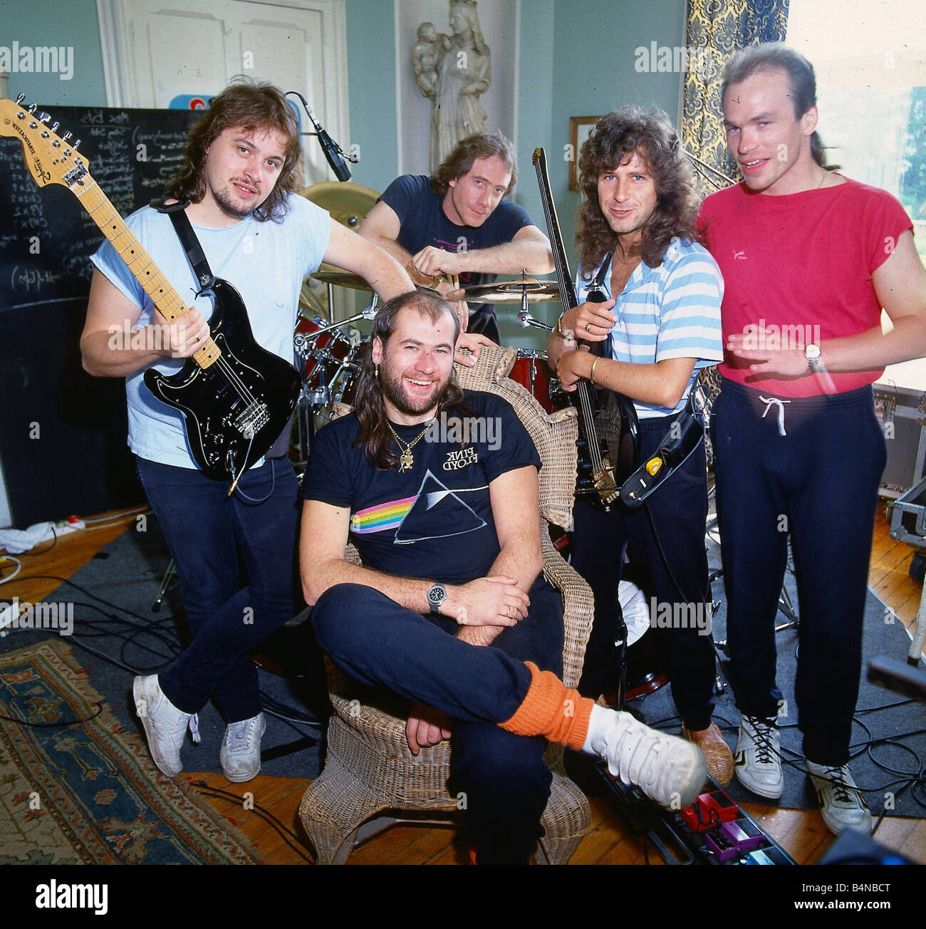 Derek Dick musician singer Fish November 1988 with pop group band Stock ...