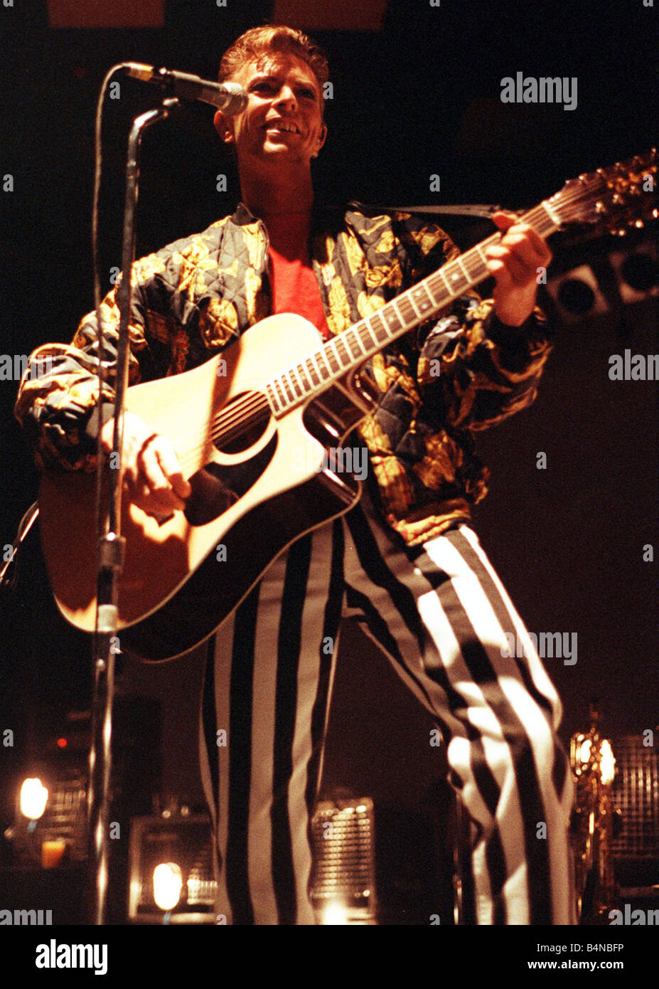 David Bowie on stage at Glasgow Barrowlands November 1991 Stock Photo ...