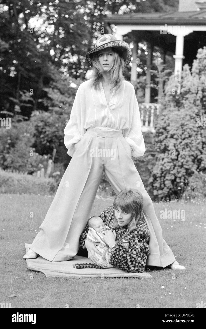 David Bowie the pop star and song writer whose wife Angie three weeks ...