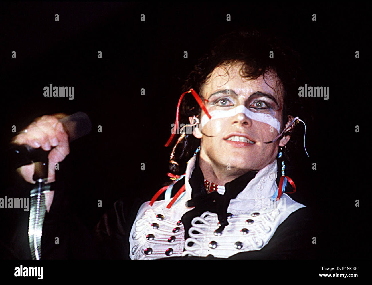Adam singing live in concert 1981 Stock Photo - Alamy