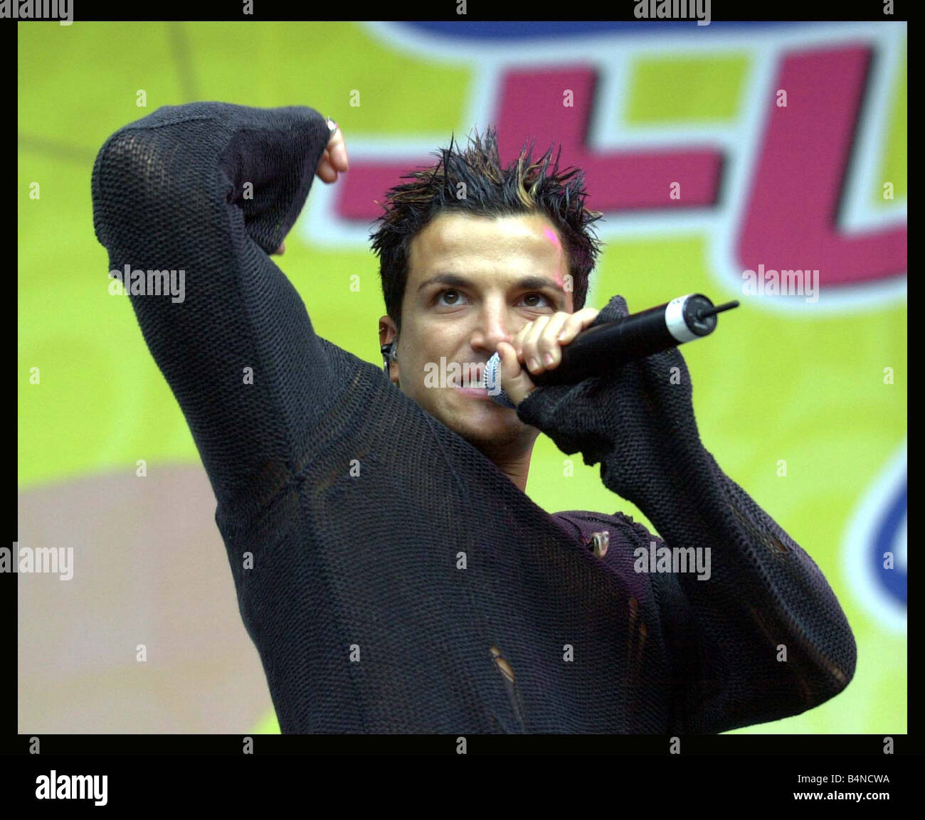 Peter Andre performing at the Live N Loud concert at Hampden Park ...