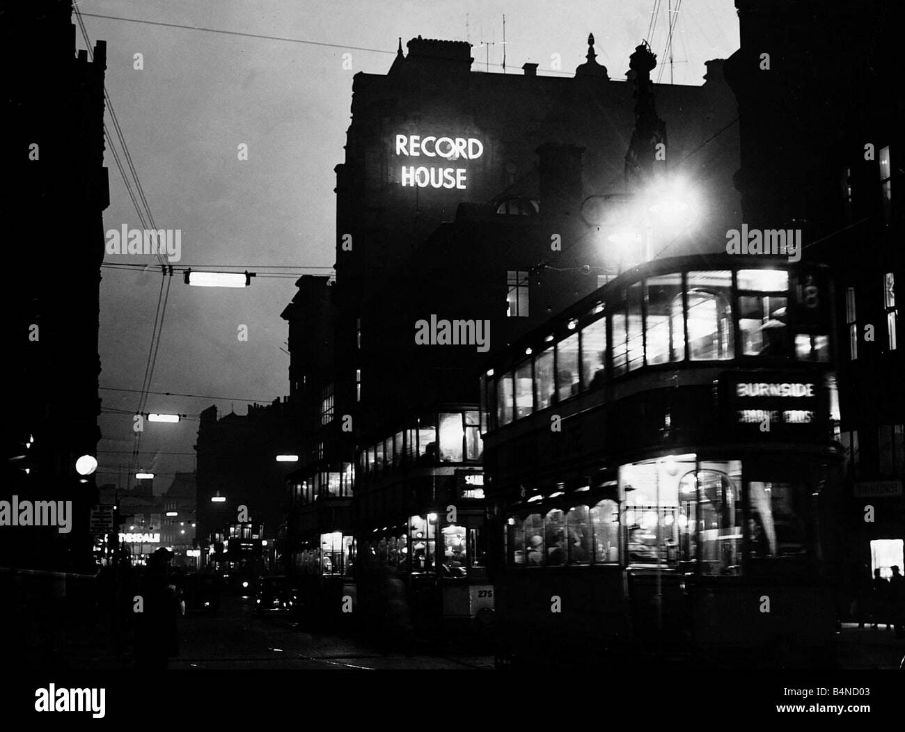 The exterior of the Daily Record building in Hope Street Glasgow Record ...