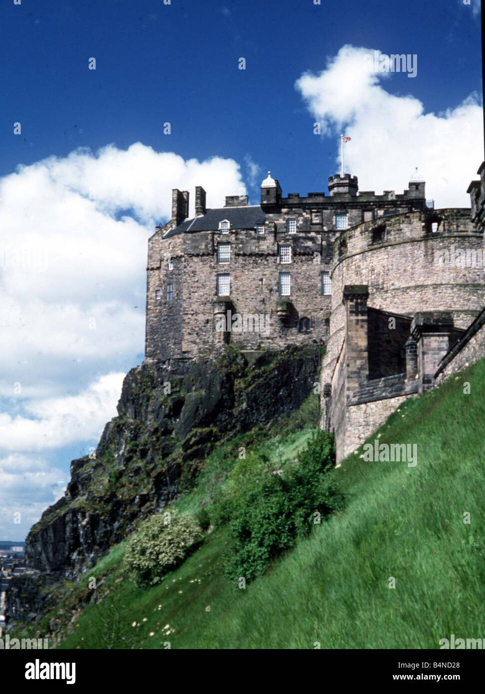 Edinburgh Castle in Scotland circa 1980 Stock Photo - Alamy