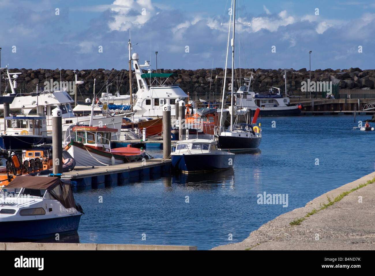 Ballycastle Harbour in Co Antrim Northern Ireland Stock Photo - Alamy