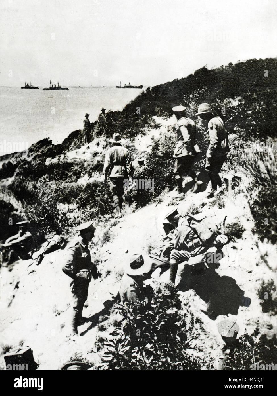 World War One Gallipoli Australian troops tend to the wounded on the ...