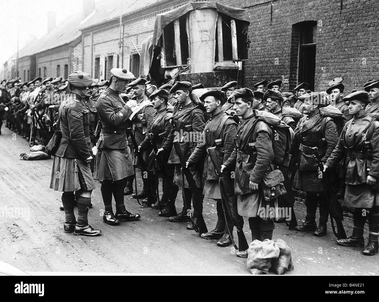 Black watch regiment ww1 Black and White Stock Photos & Images - Alamy