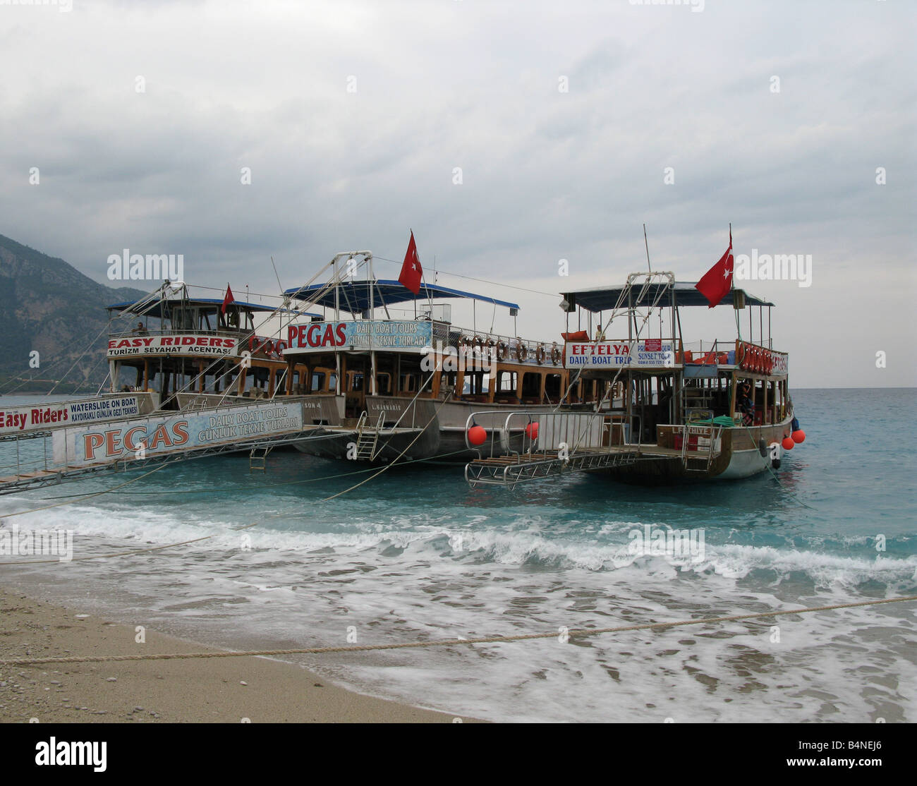 Turkish day trip boats hi-res stock photography and images - Alamy