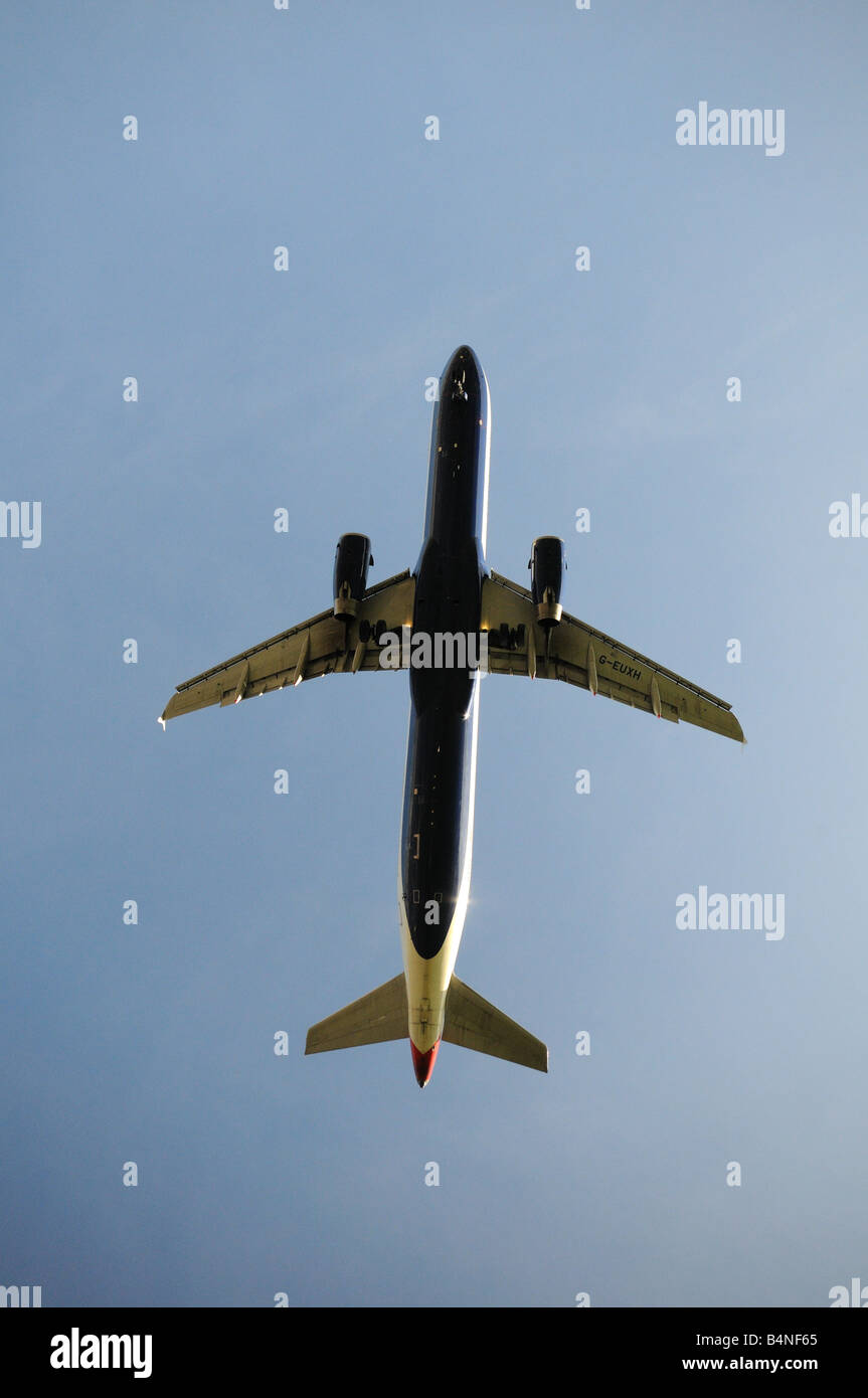 British Airways Airbus A321 231 Airplane coming in to land at heathrow Airport London Britain Uk ...
