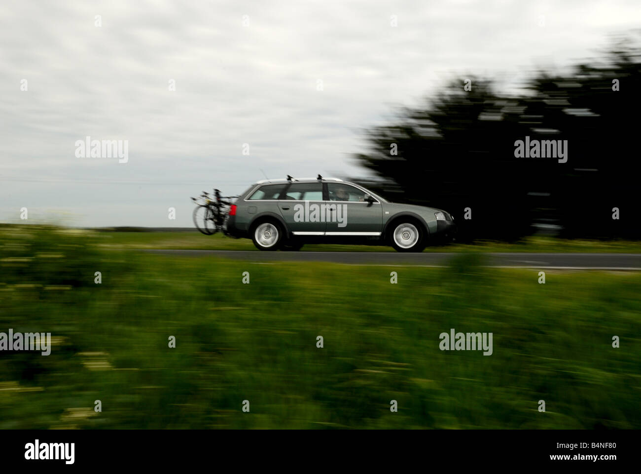 A car speeding on a freeway Stock Photo - Alamy