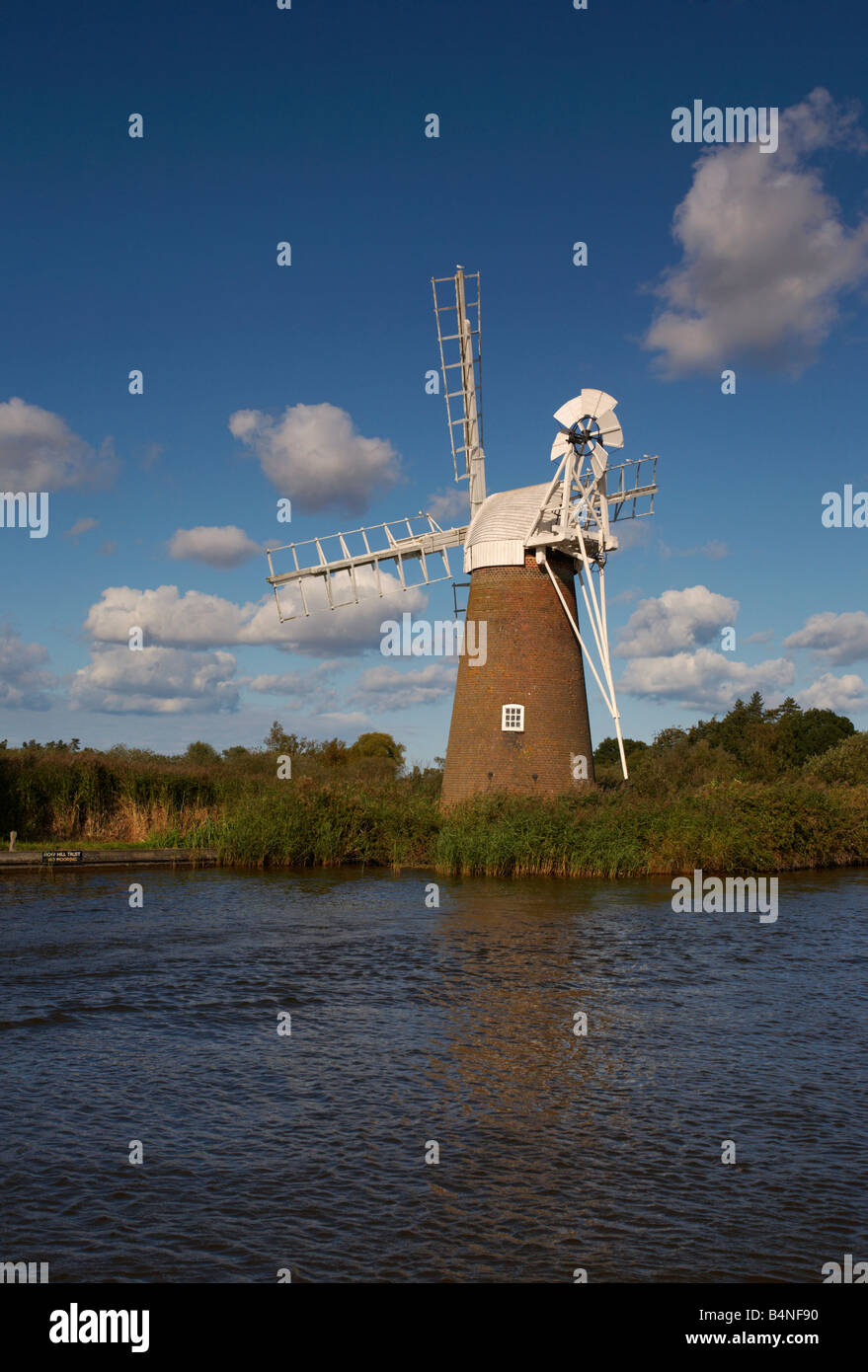 Turf Fen Drainage Mill on the River Ant, Norfolk Broads Stock Photo - Alamy