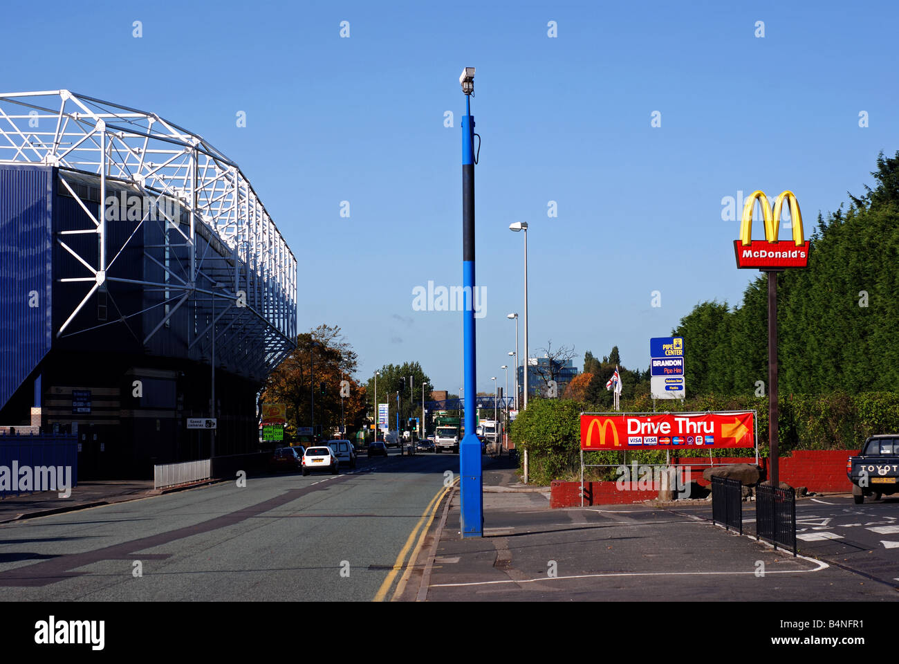 The Hawthorns football stadium and Birmingham Road, West Bromwich, West ...
