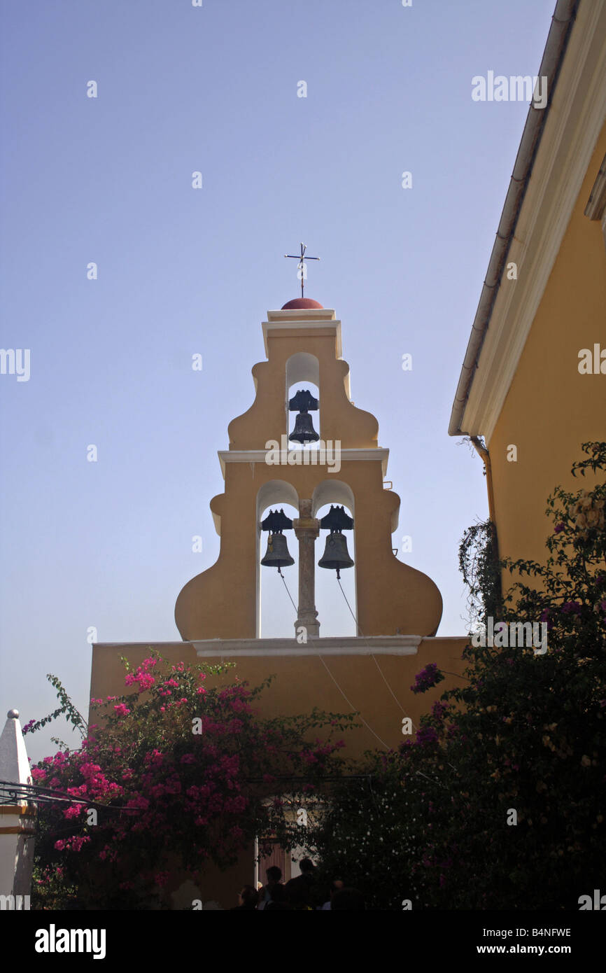 Monastery in Paleokastritsa Corfu Greece Stock Photo - Alamy