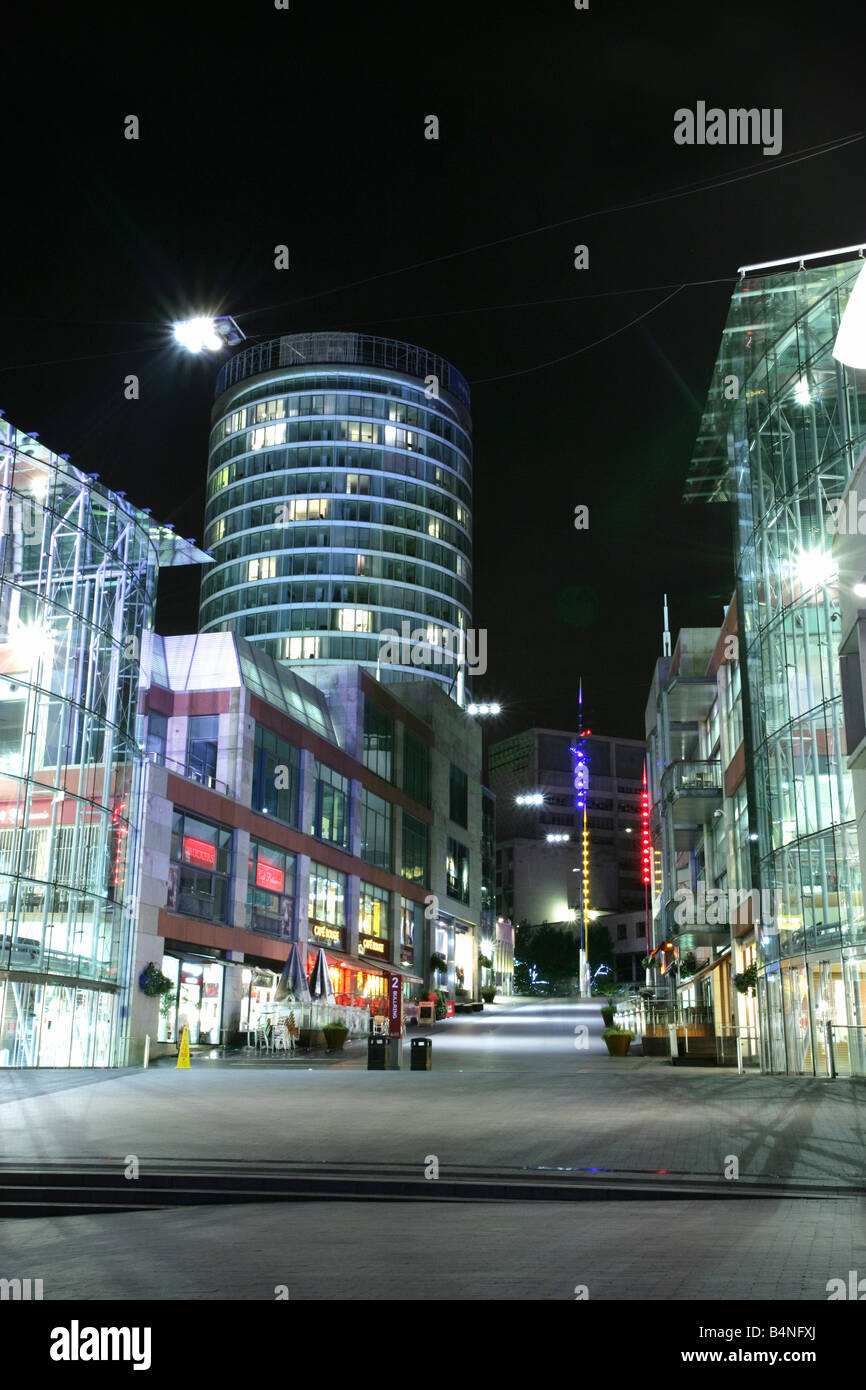 The Bullring shopping centre and Rotunda at night Stock Photo - Alamy