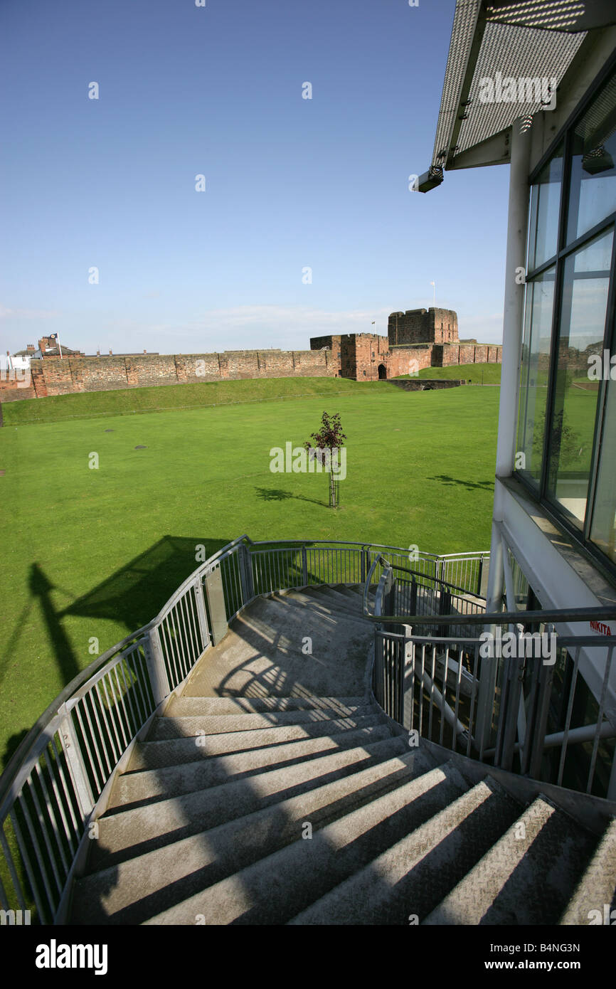 City of Carlisle, England. The Castle Way footbridge was built over the ...