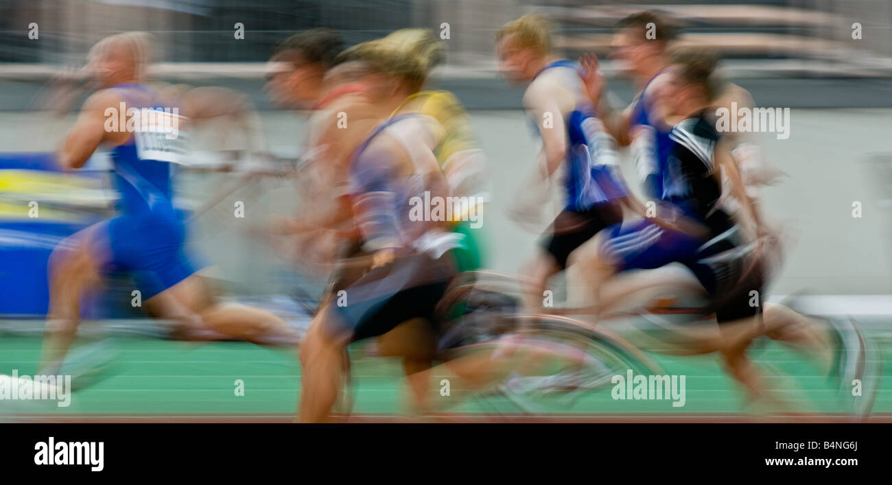 Track Field 100m Men Typical Stock Photo - Alamy