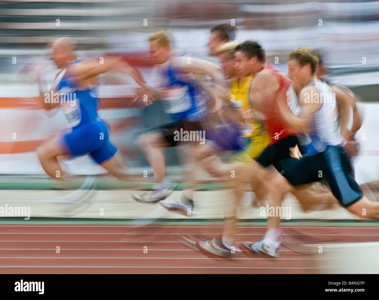 100m Men Typical Stock Photo - Alamy
