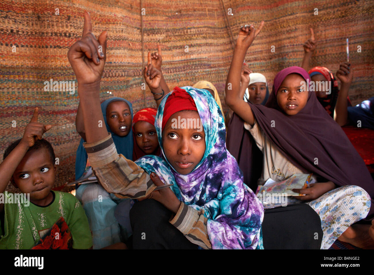 Class for children from the nomadic community in Somaliland, northern ...
