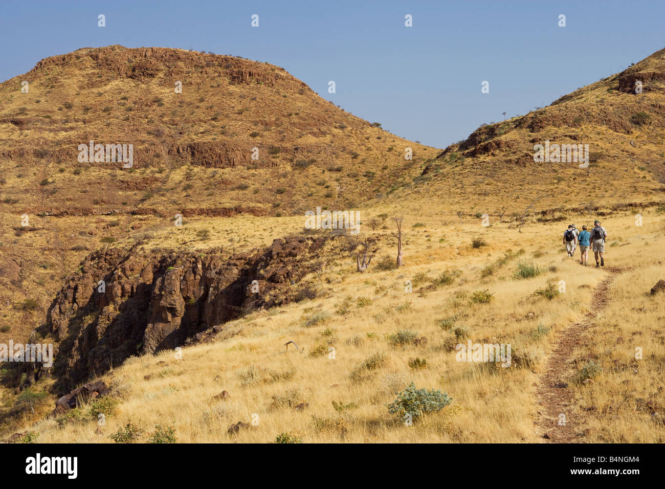 Damaraland damara land Namibia Africa desert trek Stock Photo - Alamy