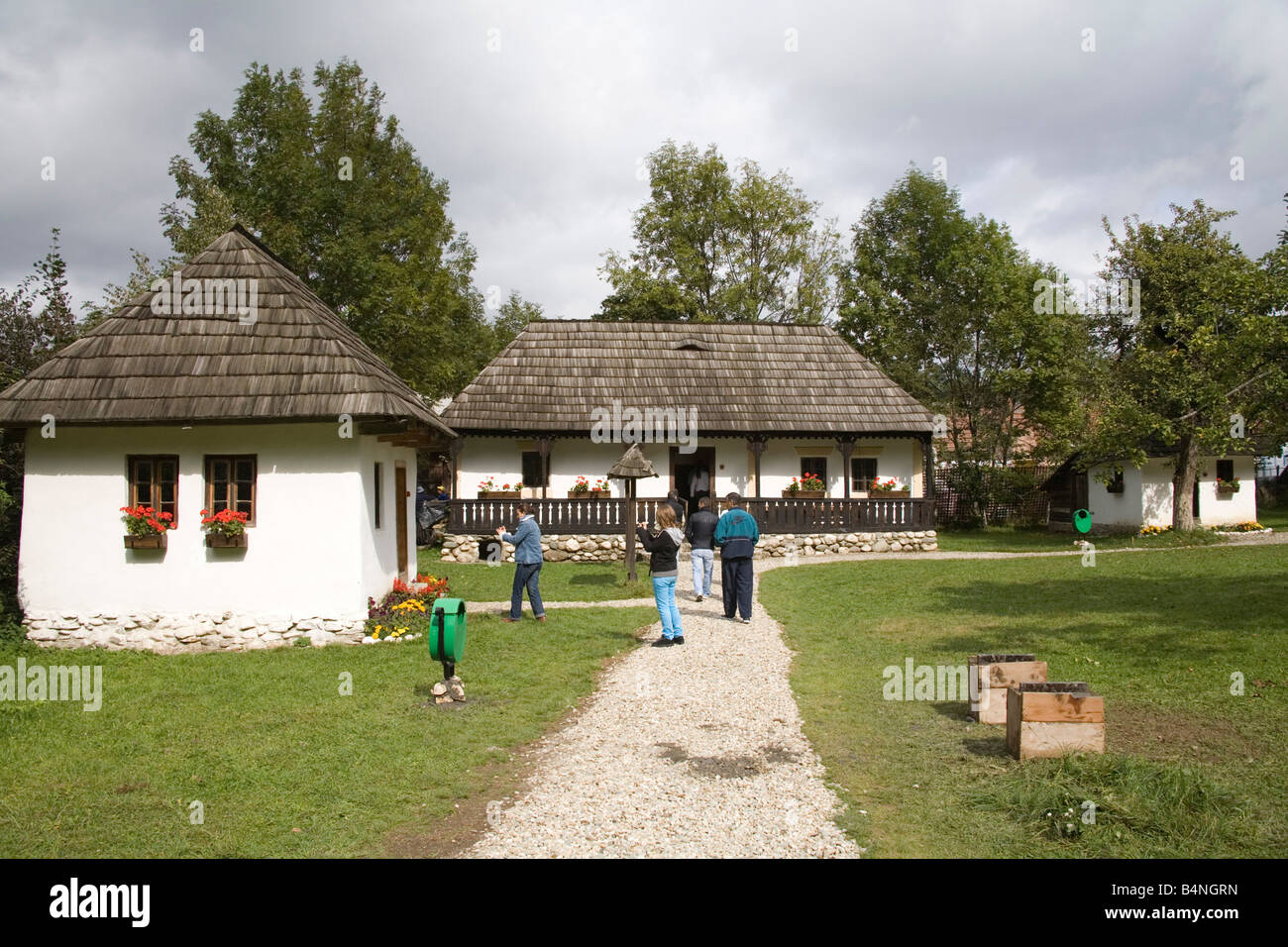 Bran Transylvania Romania EU September Visitors to the Village Museum ...
