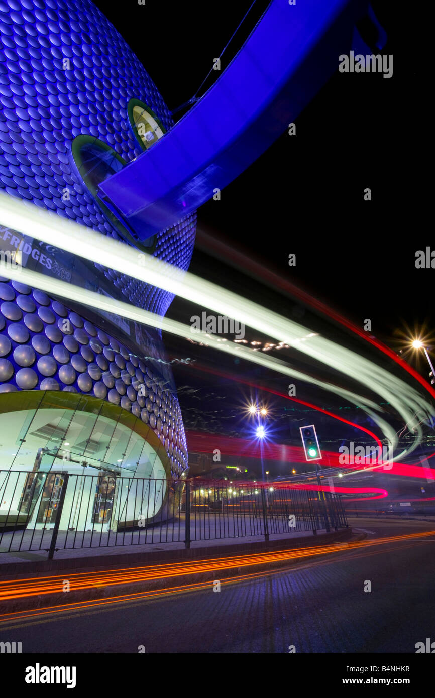 The Selfirdges building at the Bullring Shopping Centre at night with ...