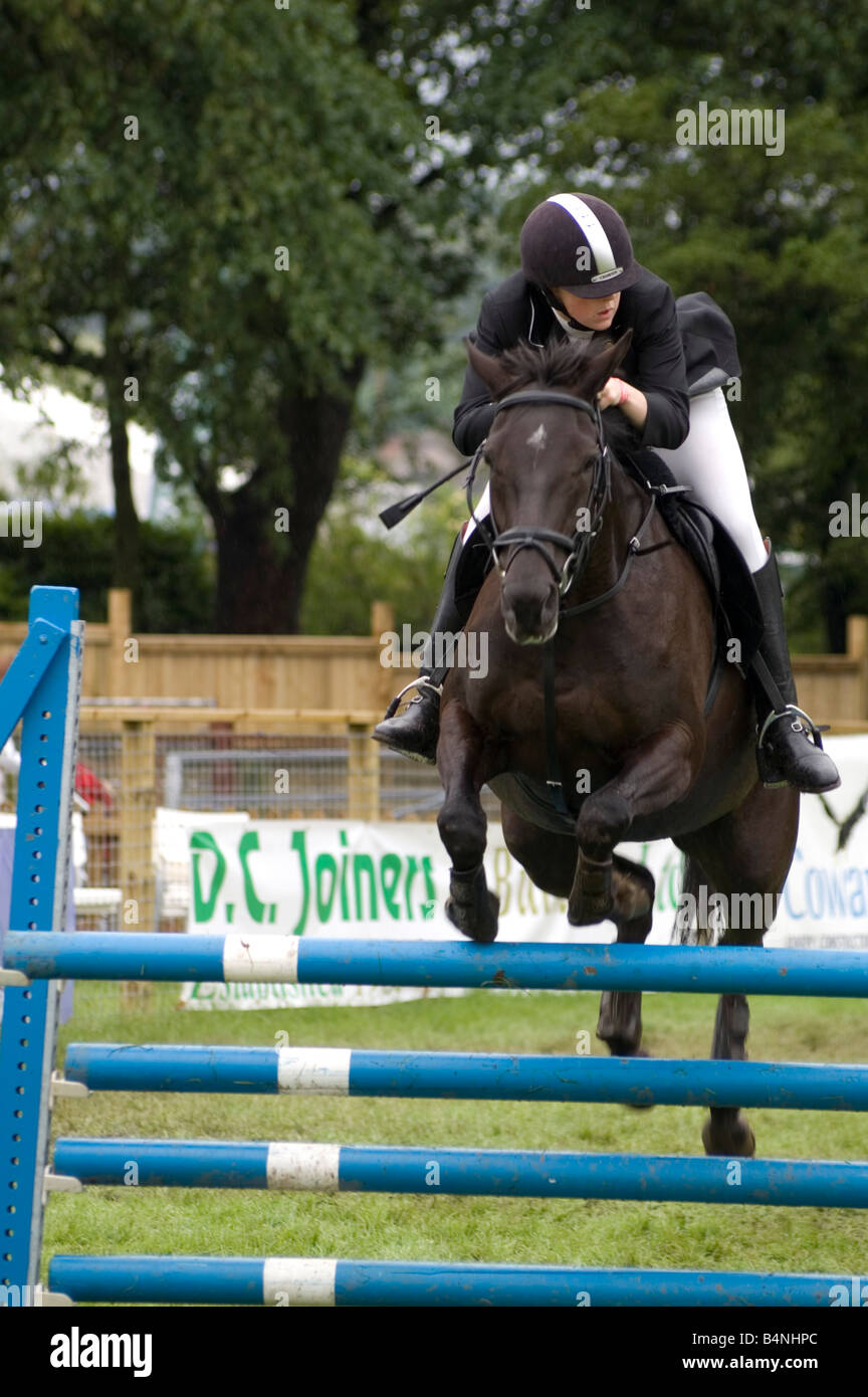 Junior show jumping competition at the Royal Highland Show, Edinburgh ...