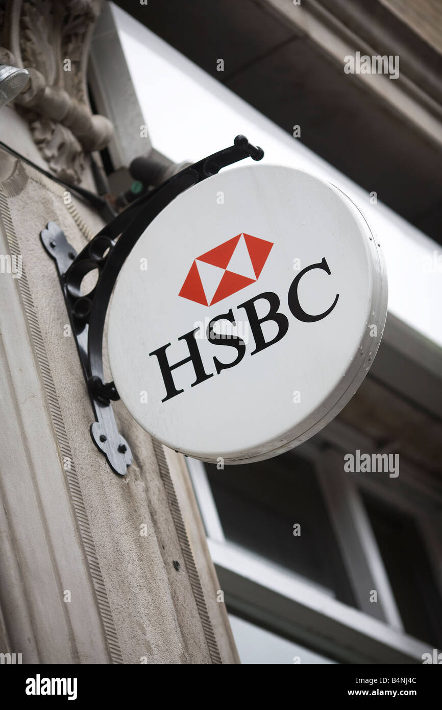 Exterior signage of HSBC bank Stock Photo - Alamy