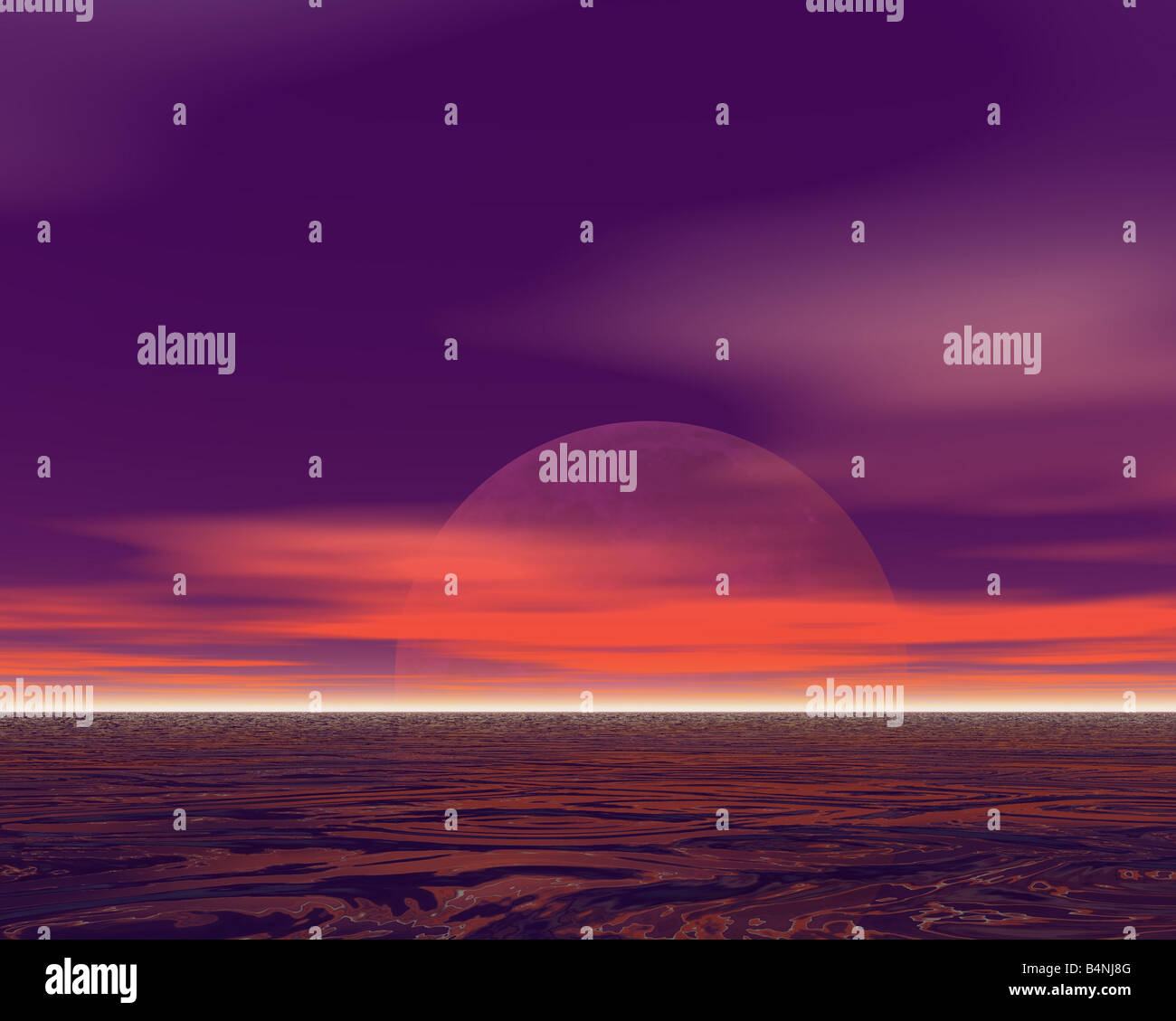 Surreal moonrise hi-res stock photography and images - Alamy