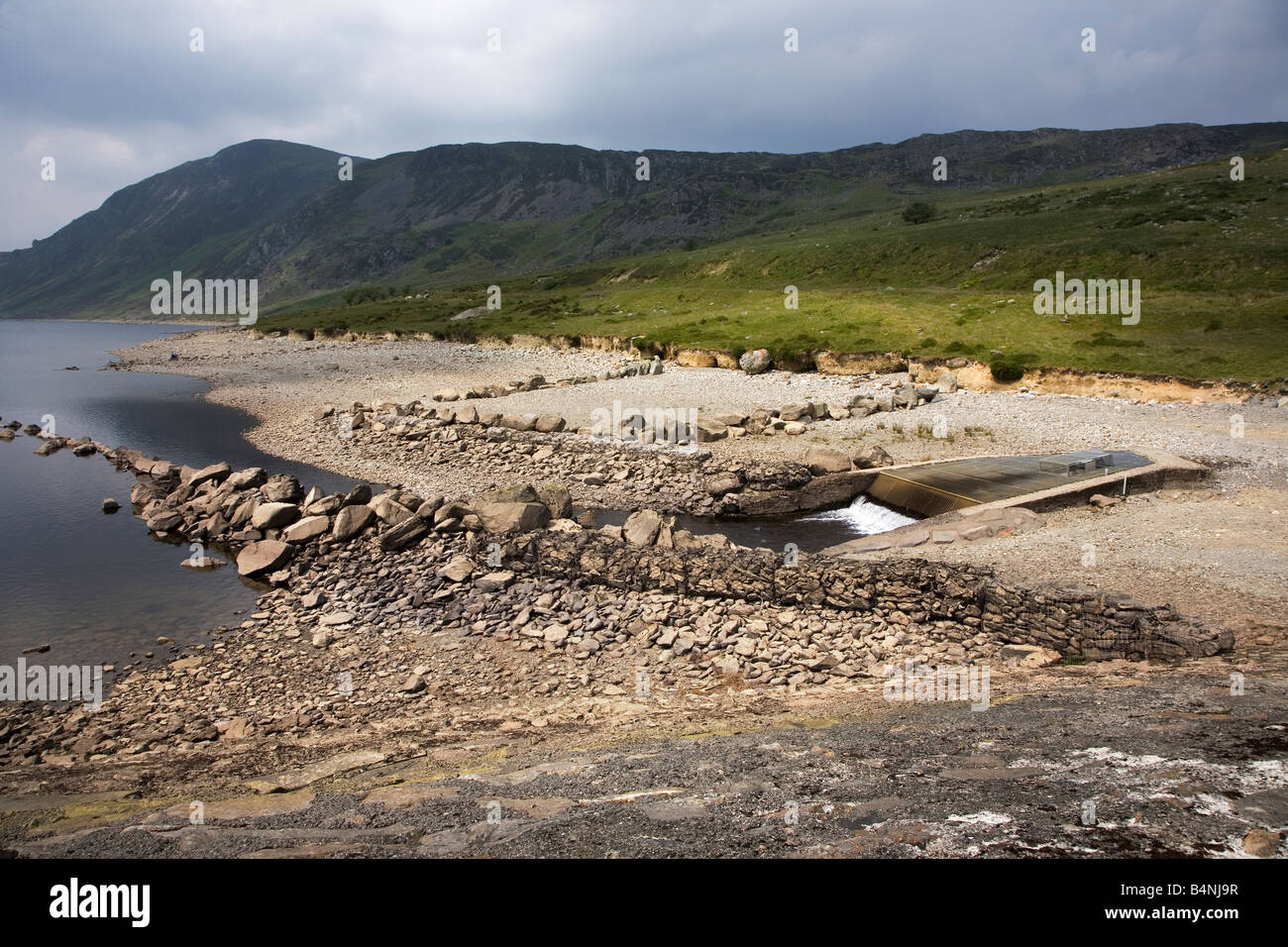 Inlet water supply from Llyn Eigiau into Llyn Cowlyd reservoir part of ...