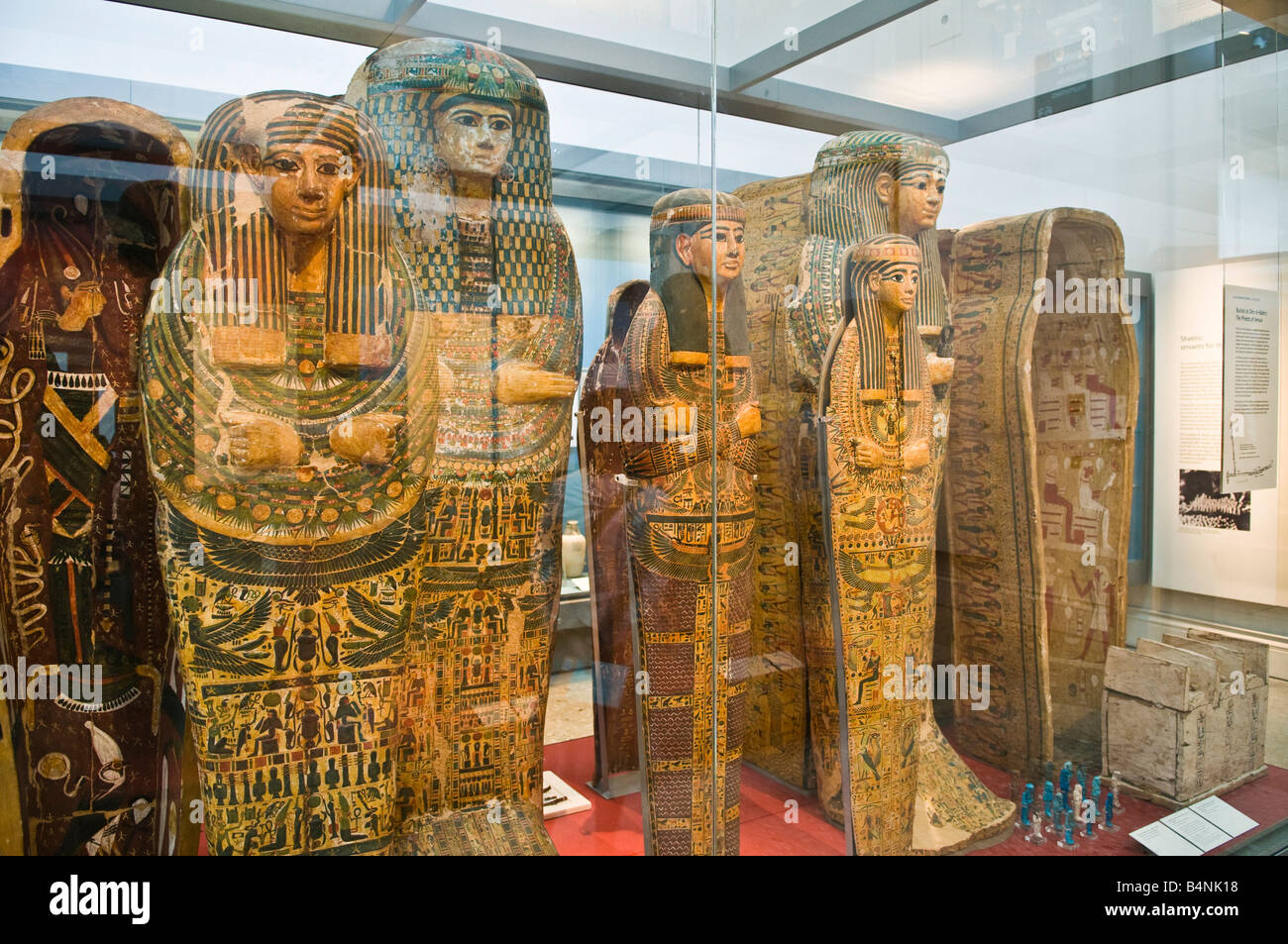Egyptian mummies, British Museum, London, England, United Kingdom Stock ...