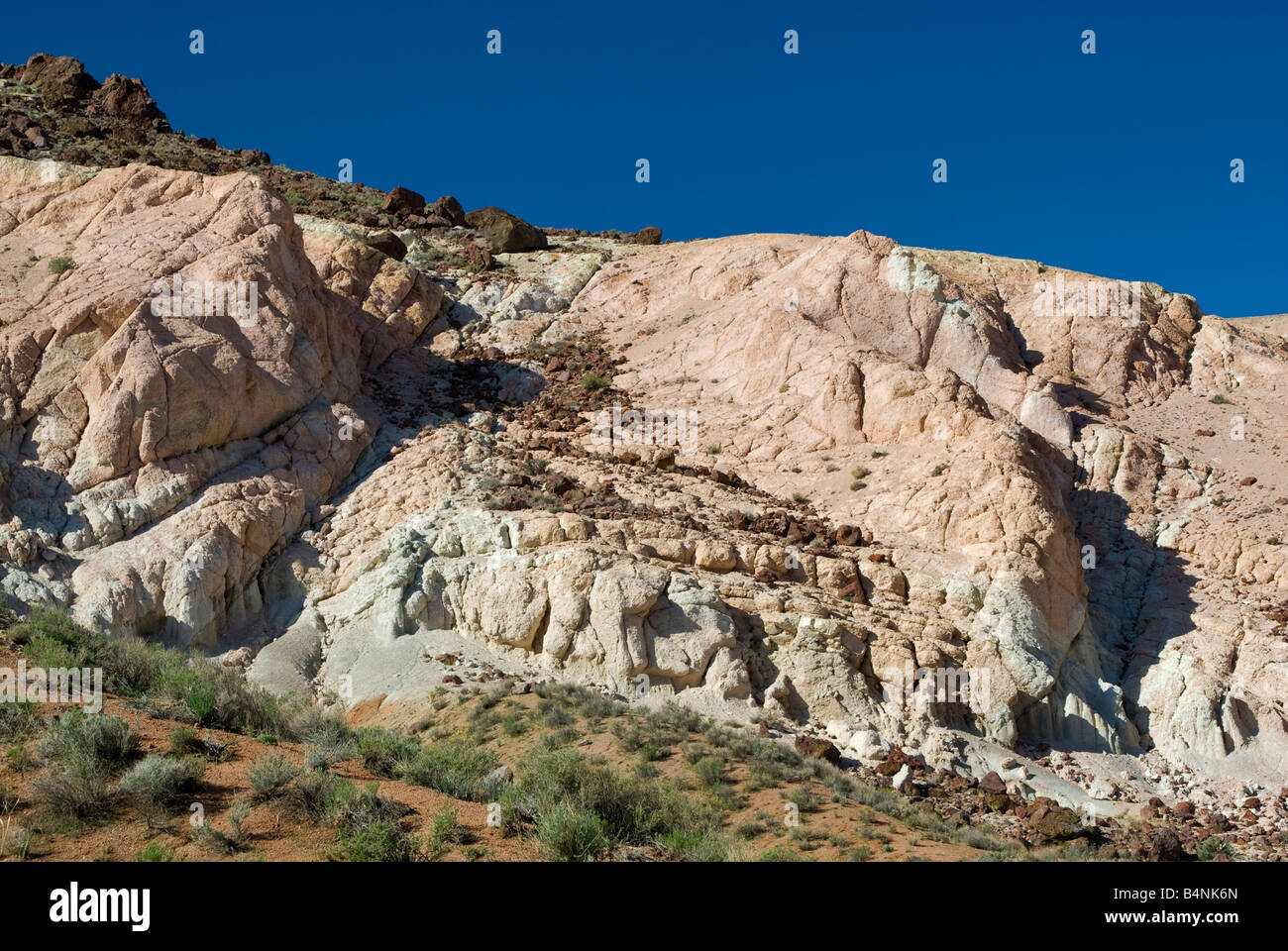 Rocks in Last Chance Canyon at Red Rock Canyon State Park between towns ...