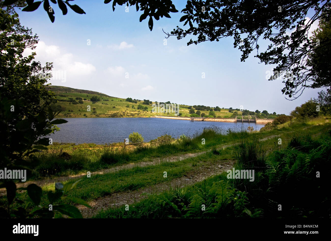 Coedty reservoir and dam, part of the nearby Dolgarrog Hydro site ...