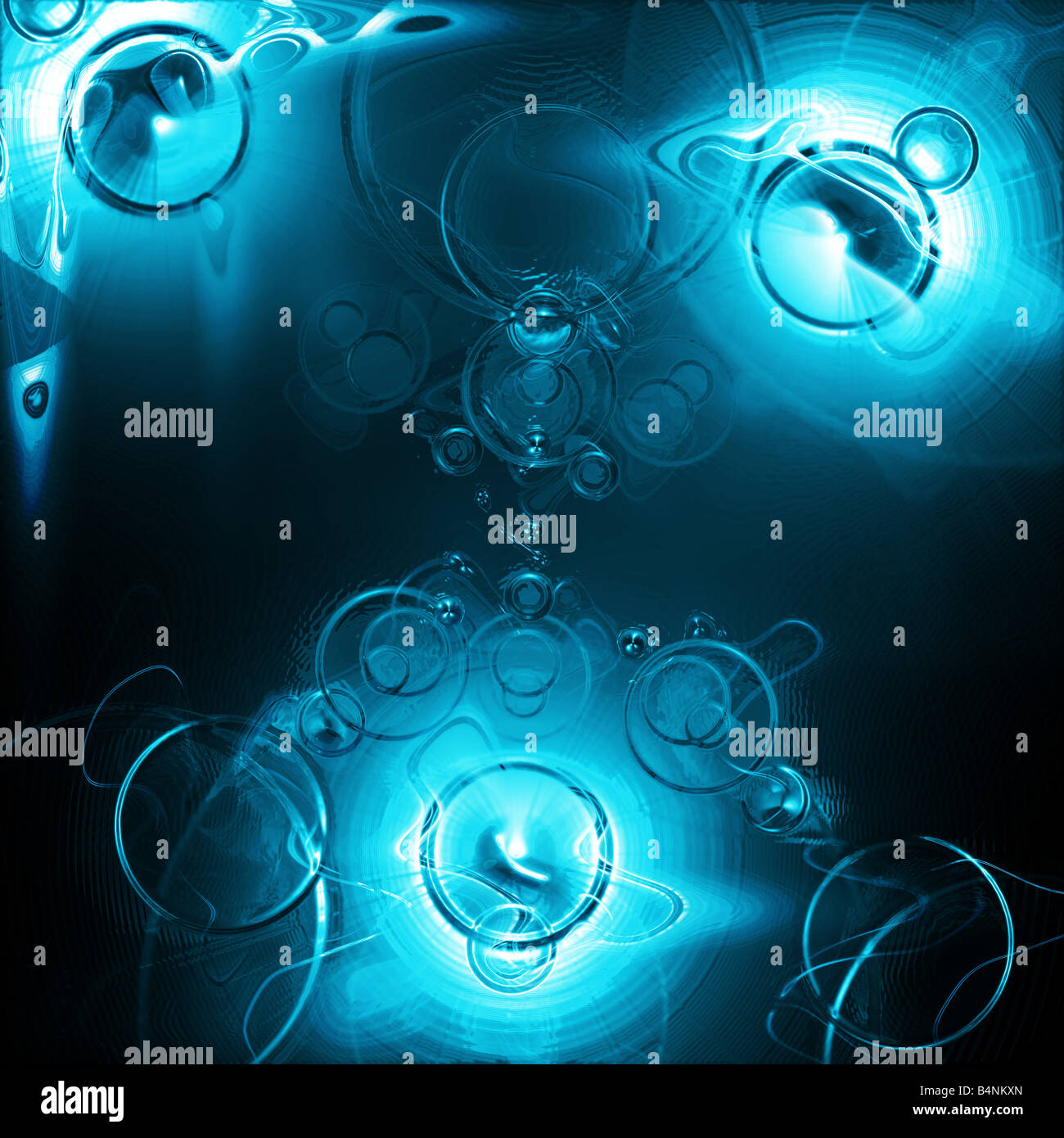 A cool 3d blobs background It s blue fluid and abstract Stock Photo - Alamy