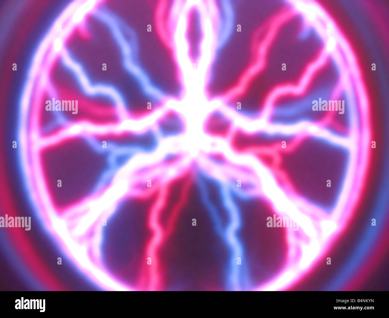 Lightning bolt plasma display Stock Photo - Alamy