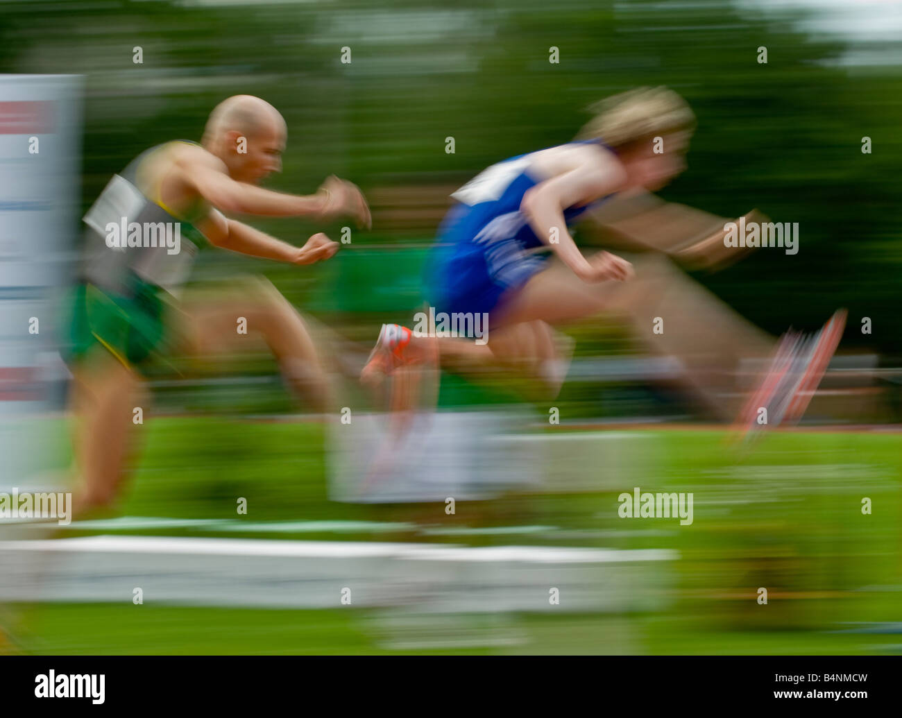 3000m Obstacle Race Men Typical Stock Photo - Alamy