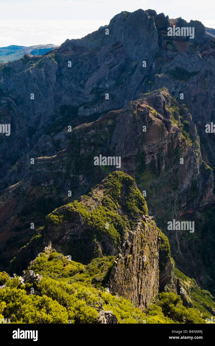 Pico Mountain Aerial Highest Mountain In Portugal Climbing Pico ...