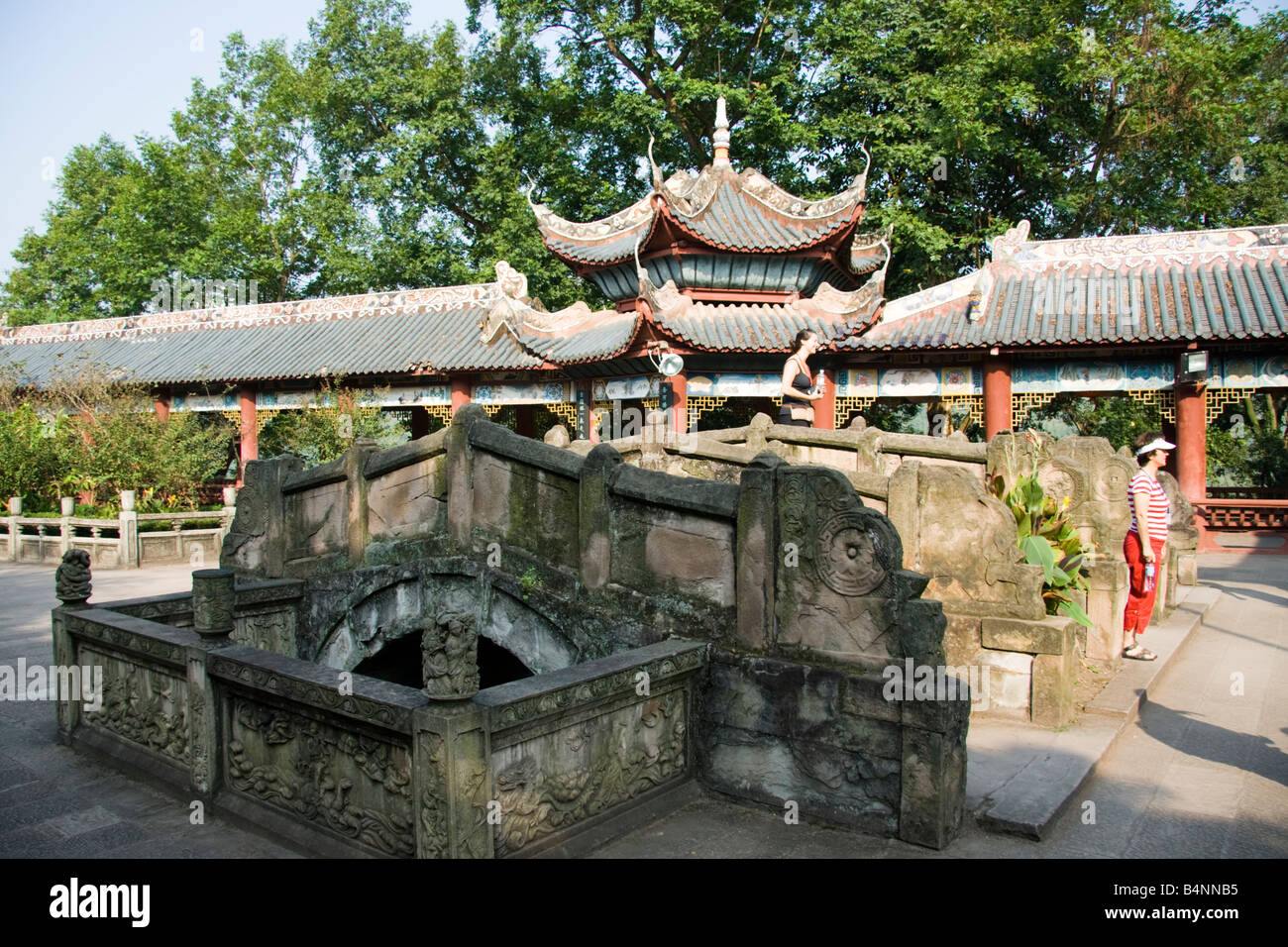 Three bridges in Fengdu ghost town, China Stock Photo - Alamy