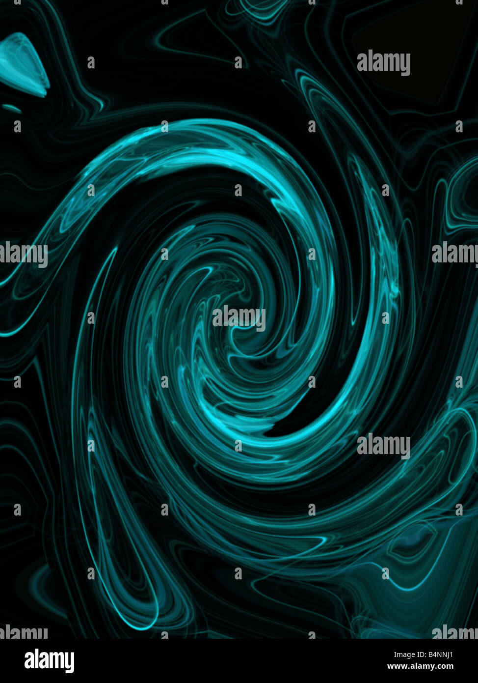 a blue spiral vortex very fluid like Stock Photo - Alamy