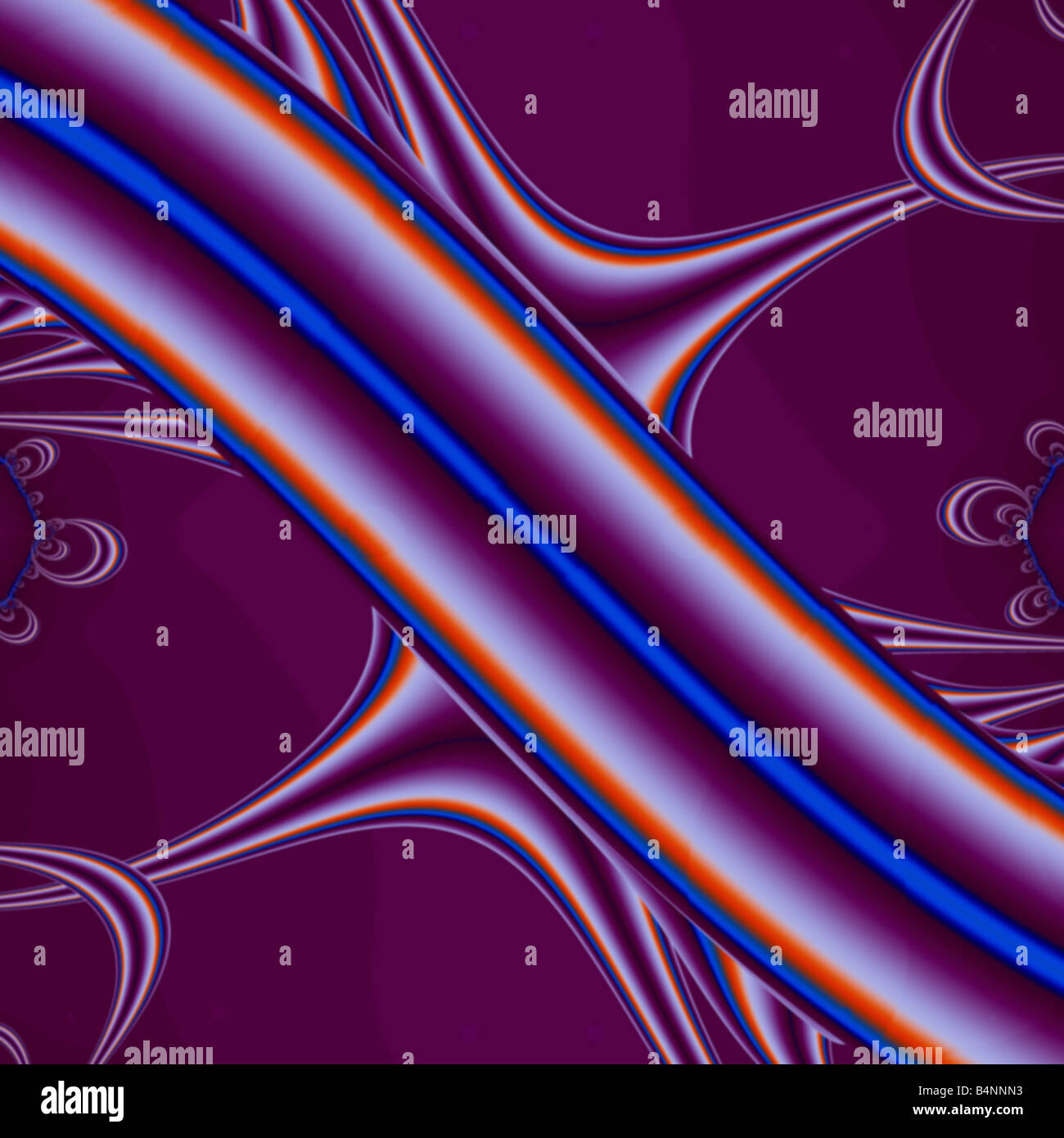 A purple fractal image that looks like nerves or a nervous system ...