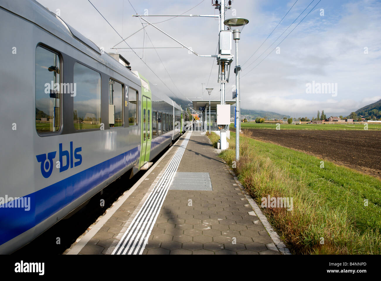 Swiss commuter train Stock Photo - Alamy